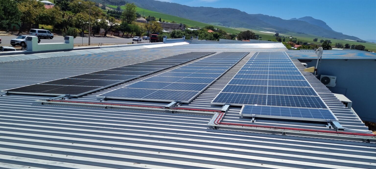 Installation in progress in Piketberg, Western Cape. | Sonop Solar