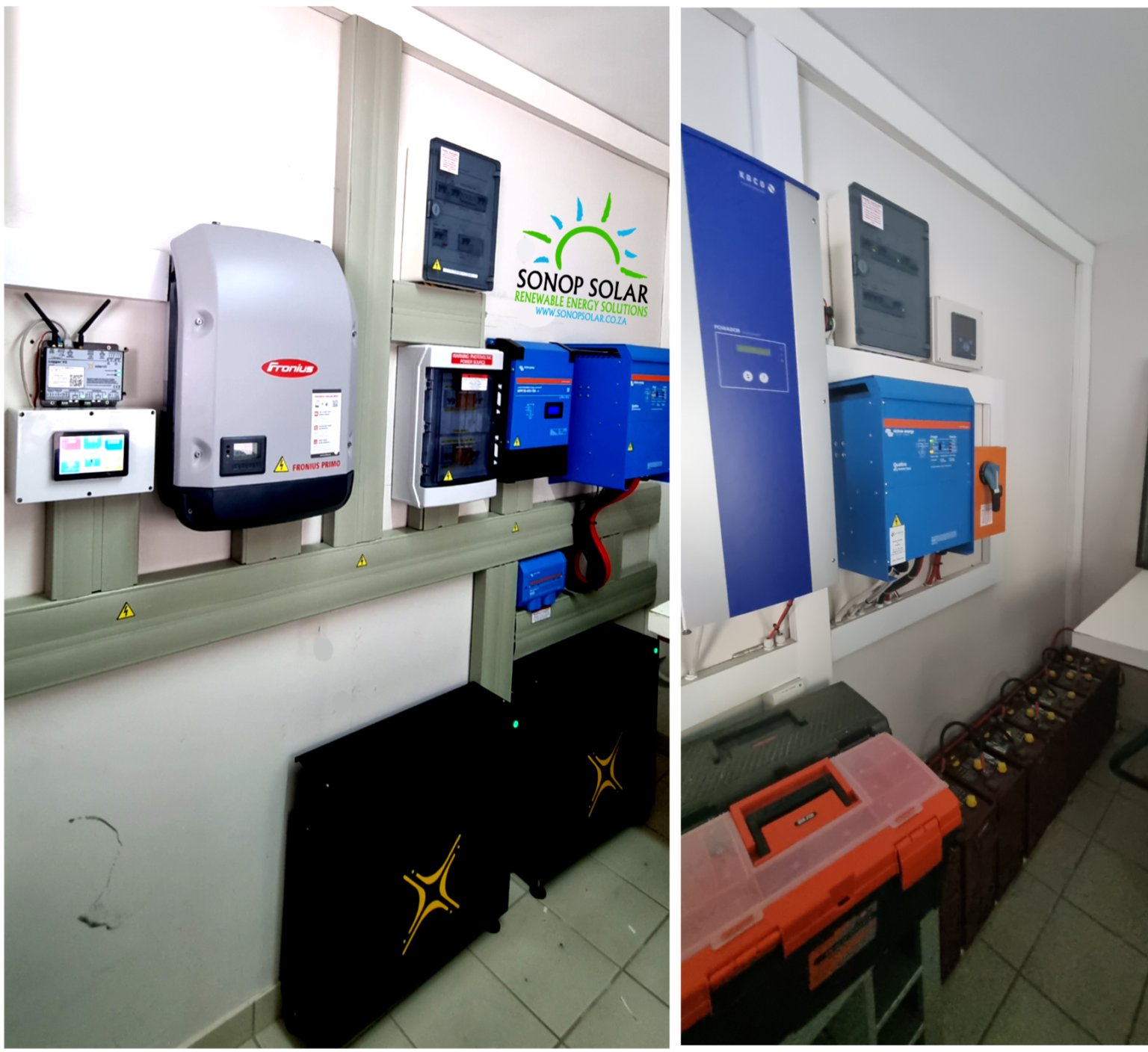 Victron 10 kVA system with 16.62 kw PV and 28.6 kwh lithium battery ...